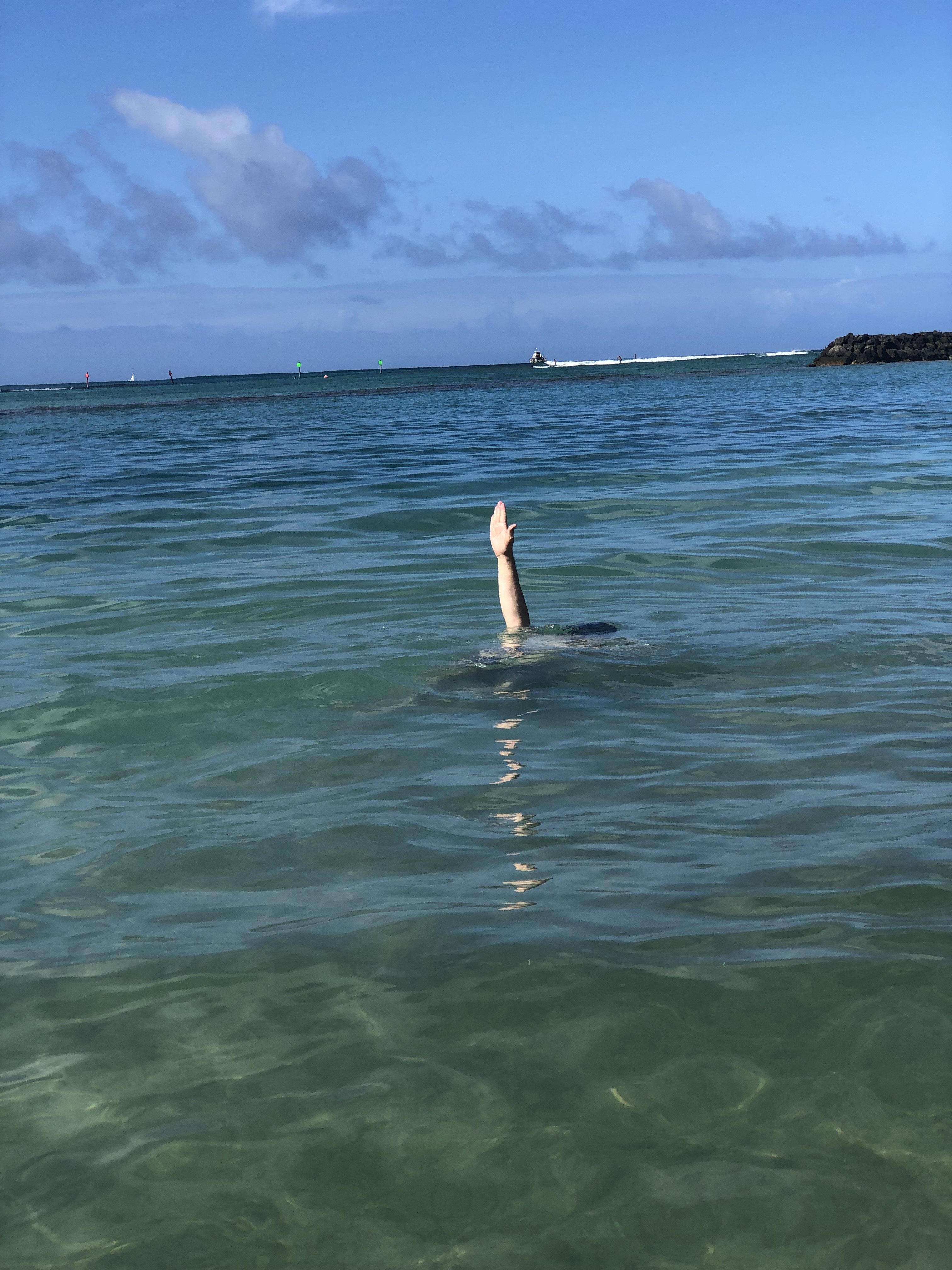 Baptism with my right hand above the water – David Anderson
